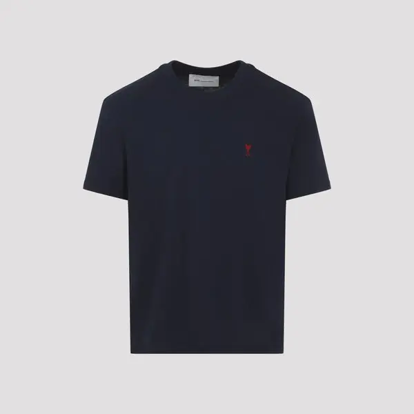 AMI Paris Classic Organic Cotton T-shirt For - Blue