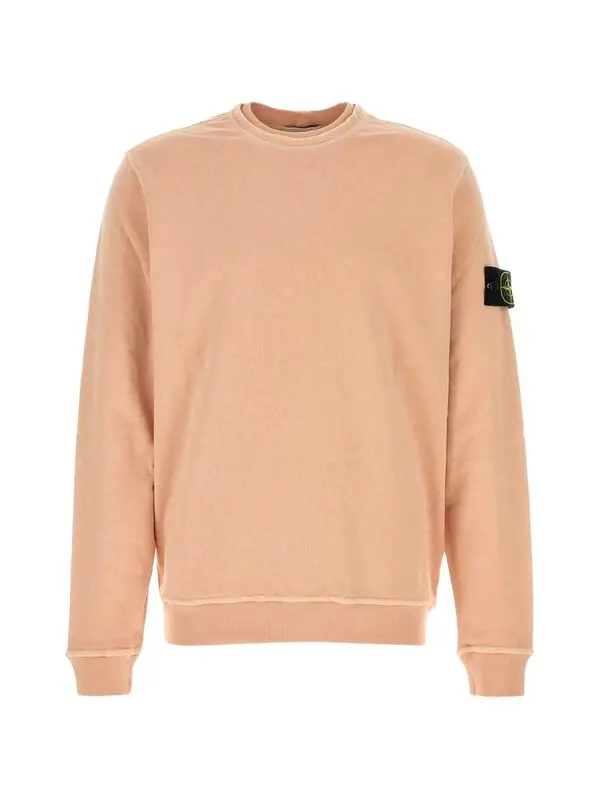 Stone Island Crewneck Sweatshirt With Badge Detail