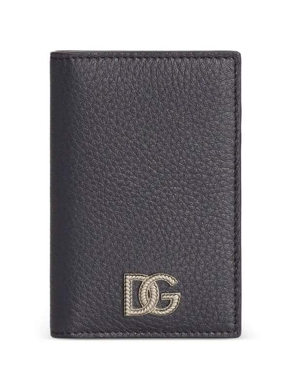 Dolce & Gabbana Mini Card Case In Smooth Leather - Blu