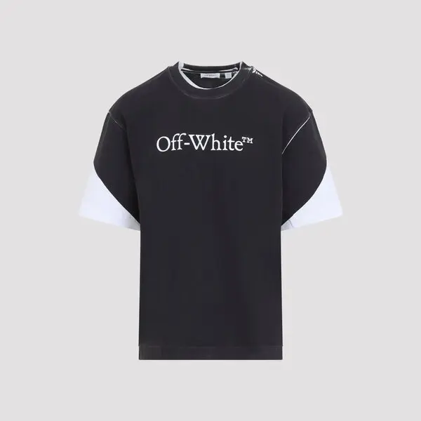 Off-White Negative Big Bookish Skate Short Sleeve Tee - White