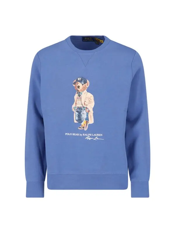 Polo Ralph Lauren Cotton Blend Knit Sweater With Graphic Print