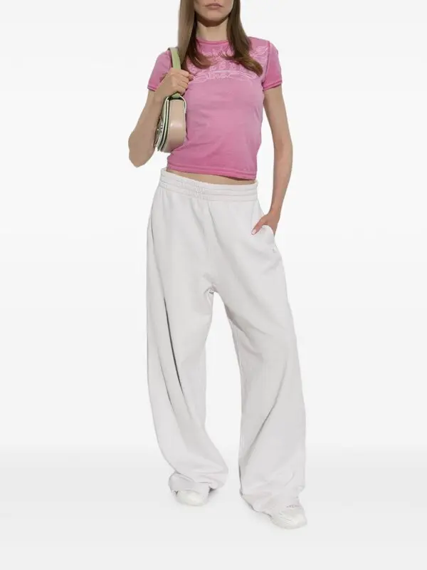 DIESEL® Wide Leg Cotton Sweatpants
