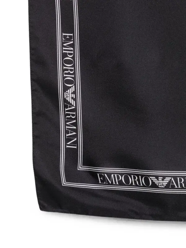 Emporio Armani Printed Silk Foulard