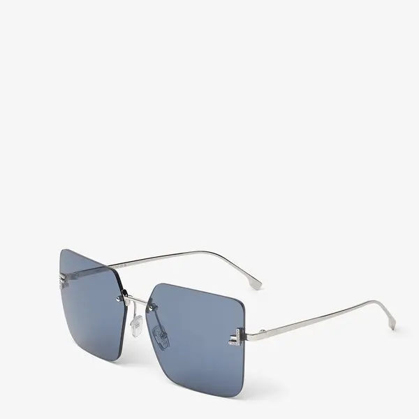 Fendi First Crystal Oversized Square Sunglasses