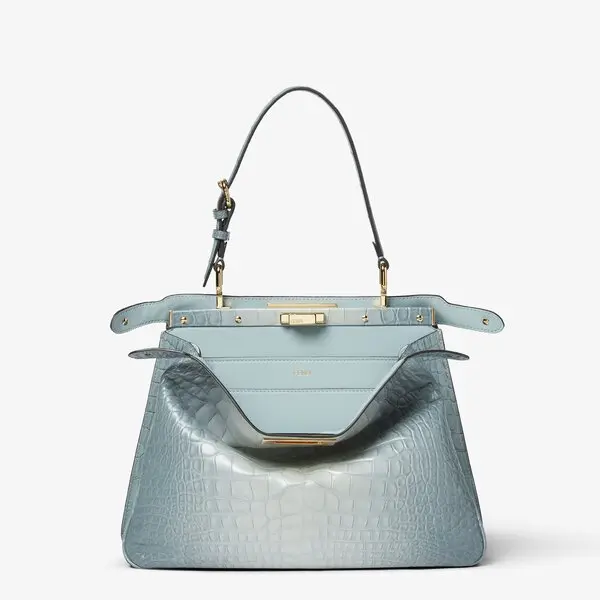 Fendi Peekaboo Soft Medium Crocodile Bag