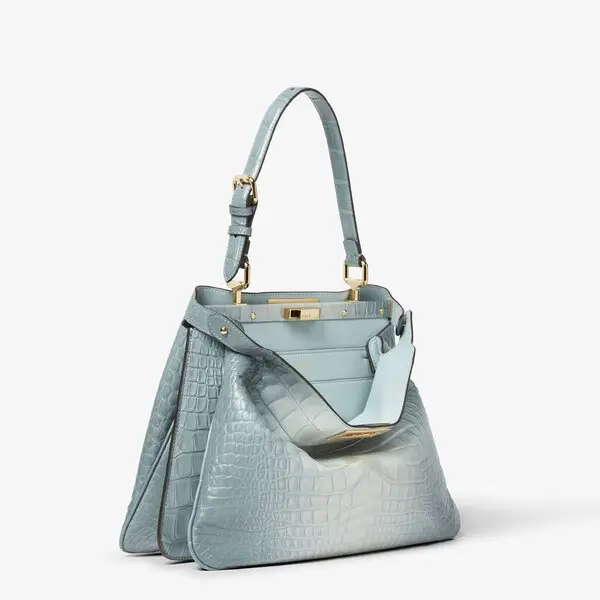 Fendi Peekaboo Soft Medium Crocodile Bag