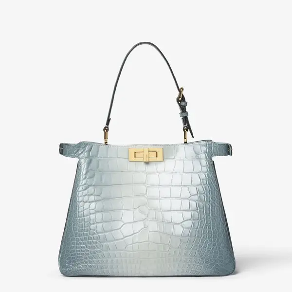 Fendi Peekaboo Soft Medium Crocodile Bag