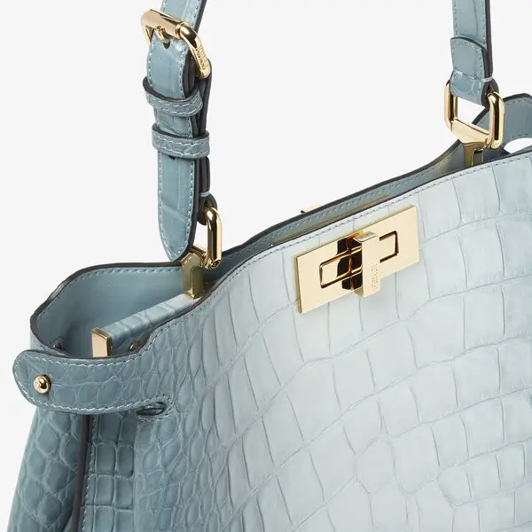 Fendi Peekaboo Soft Medium Crocodile Bag