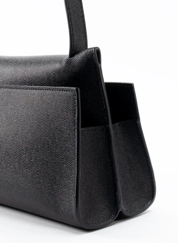 ELLEME Long Papillon Bag In Caviar Leather - Black