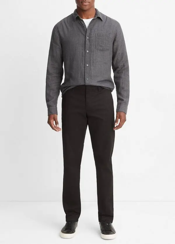 Vince Cotton Twill Griffith Chino Pant - Black