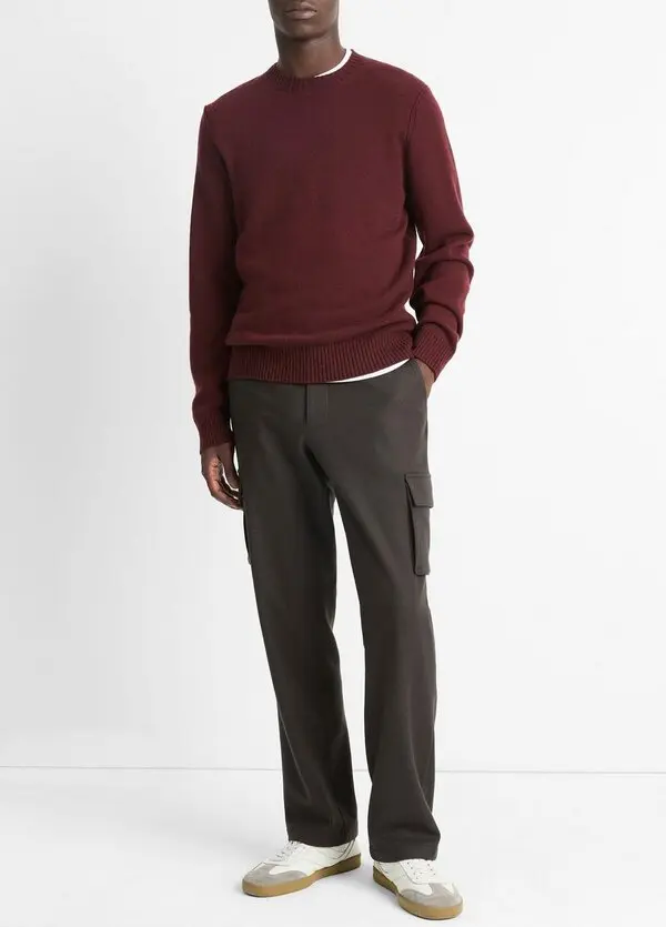 Vince Classic Wool-cashmere Crew Neck Sweater