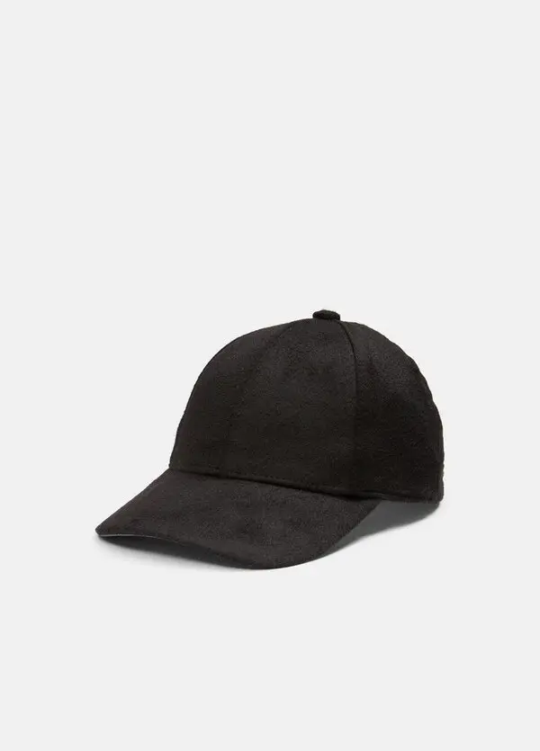 Vince Leather-trim Cashmere Baseball Cap