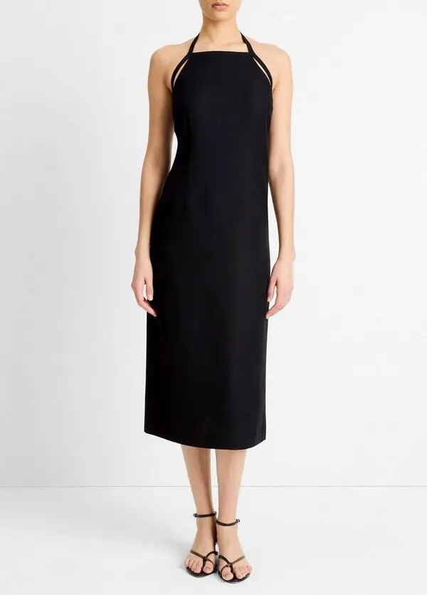 Vince Apron Halter Dress