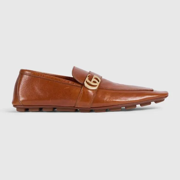 Gucci Driver With Double G Leather