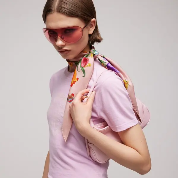 Gucci Printed Silk Twill Diamond Scarf