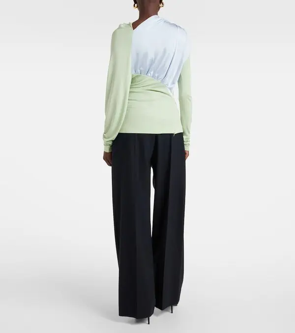 Victoria Beckham Draped Jersey Top