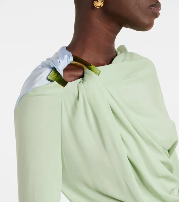 Victoria Beckham Draped Jersey Top