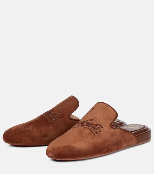 CHRISTIAN LOUBOUTIN Coolito Donna Suede Slippers