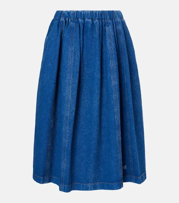 Marni Denim Midi Skirt - Blue
