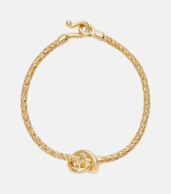 Bottega Veneta Knot -plated Sterling Silver Bracelet - Gold
