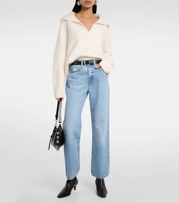 FRAME Le Jane Ankle High-rise Straight Jeans