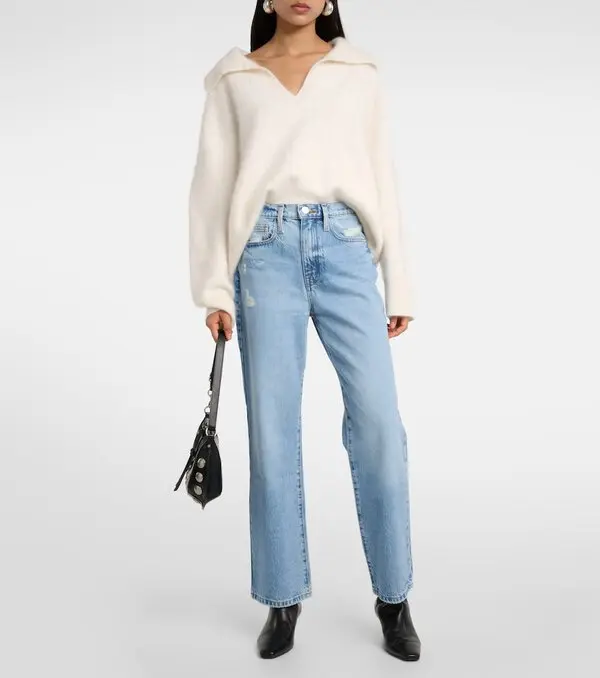 FRAME Le Jane Ankle High-rise Straight Jeans
