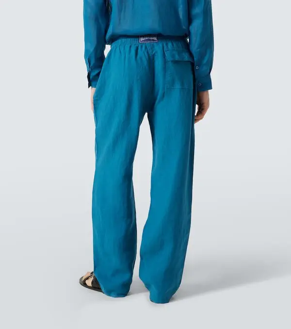 Vilebrequin Linen Wide-leg Trousers