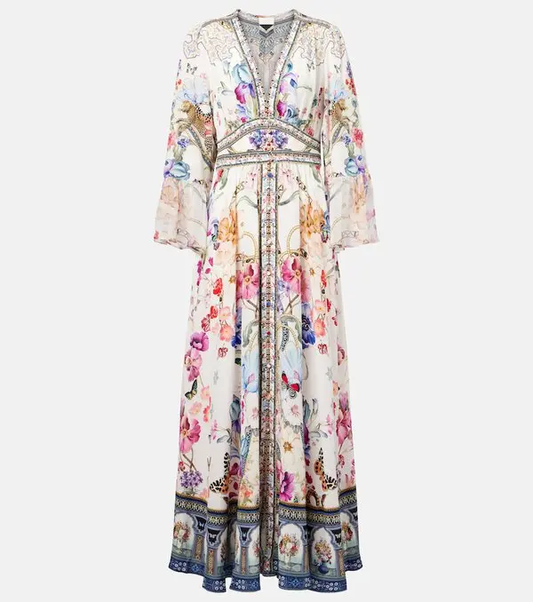 Camilla Crystal-embellished Silk Maxi Dress