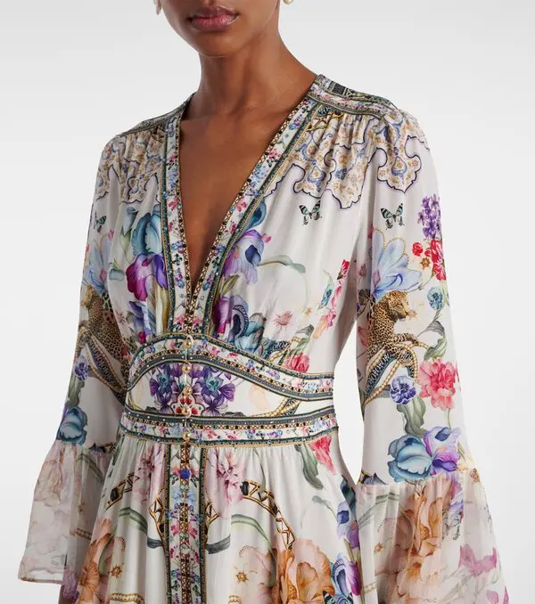 Camilla Crystal-embellished Silk Maxi Dress