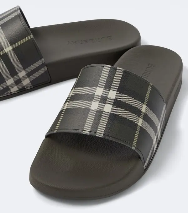 Burberry Check Slides