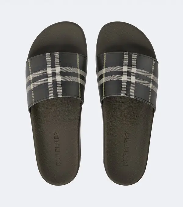 Burberry Check Slides