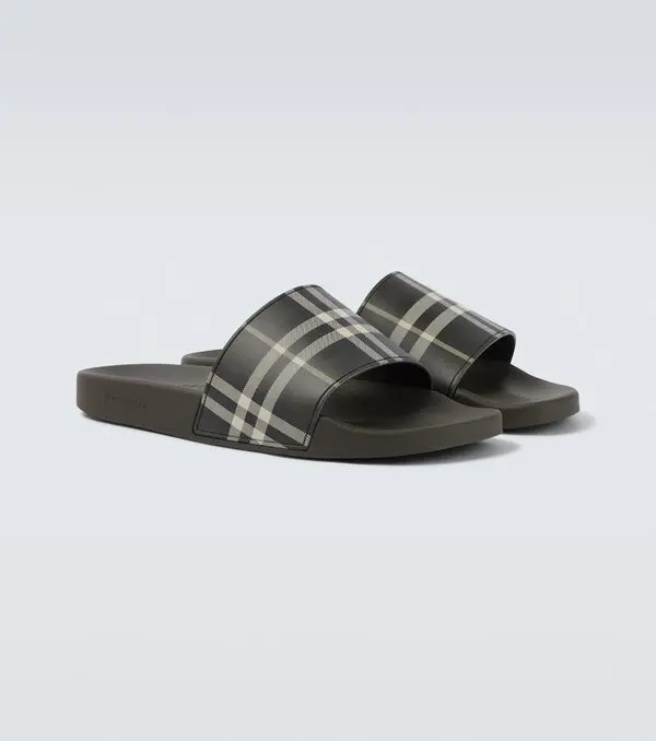 Burberry Check Slides
