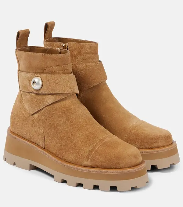 JIMMY CHOO Meena Suede Ankle Boots