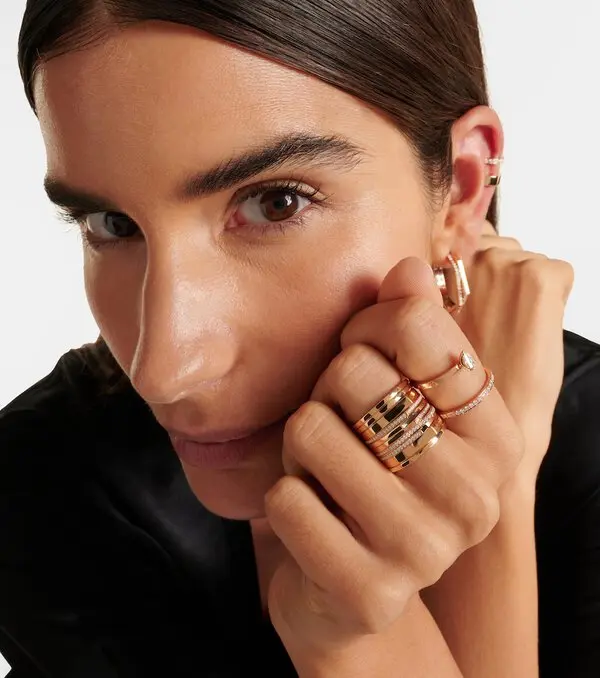 REPOSSI Serti Sur Vide 18kt Rose And Diamond Ring