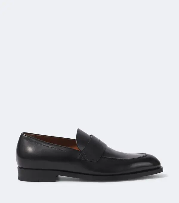 Zegna Leather Penny Loafers