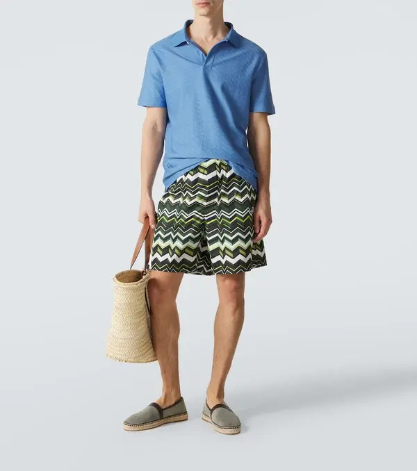 Missoni Zigzag Cotton Polo Shirt