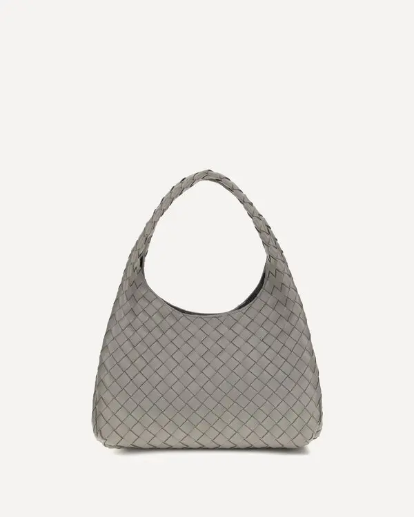 Bottega Veneta Campana Shoulder Bag - Grey