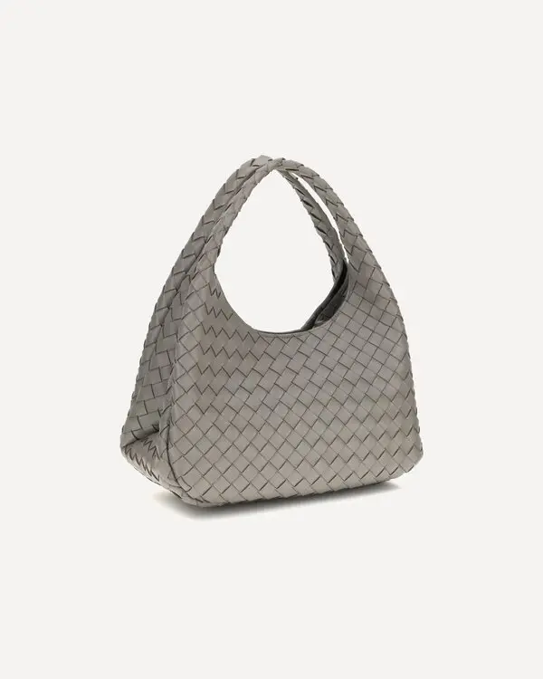 Bottega Veneta Campana Shoulder Bag - Grey