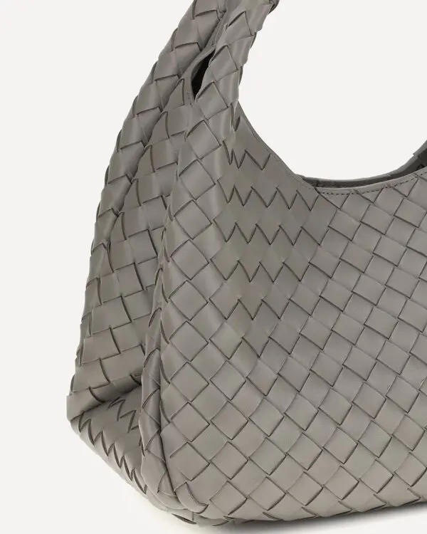 Bottega Veneta Campana Shoulder Bag - Grey