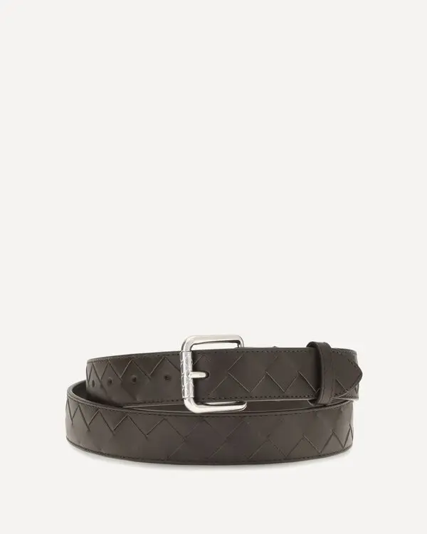 Bottega Veneta Intrecciato Woven Leather Belt