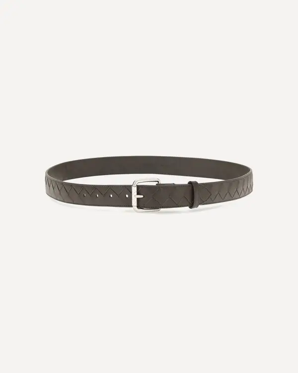Bottega Veneta Intrecciato Woven Leather Belt