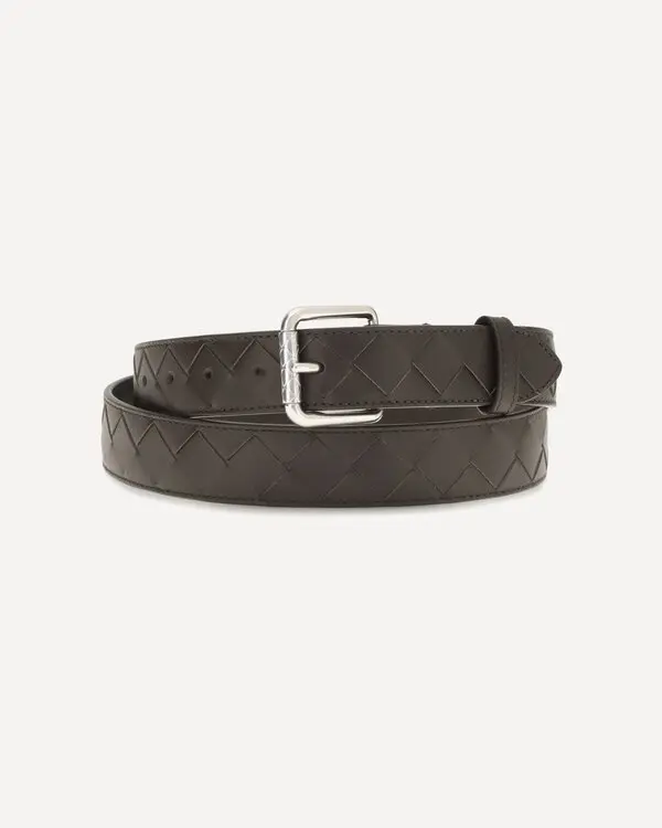 Bottega Veneta Intrecciato Woven Leather Belt