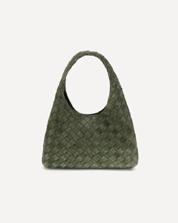 Bottega Veneta Small Campana Shoulder Bag - Green
