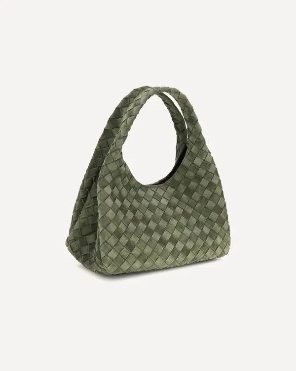 Bottega Veneta Small Campana Shoulder Bag - Green