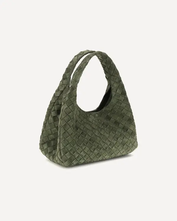 Bottega Veneta Small Campana Shoulder Bag - Green