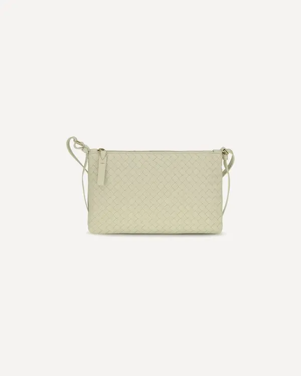 Bottega Veneta Intrecciato Shoulder Bag - Cream