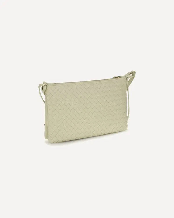 Bottega Veneta Intrecciato Shoulder Bag - Cream