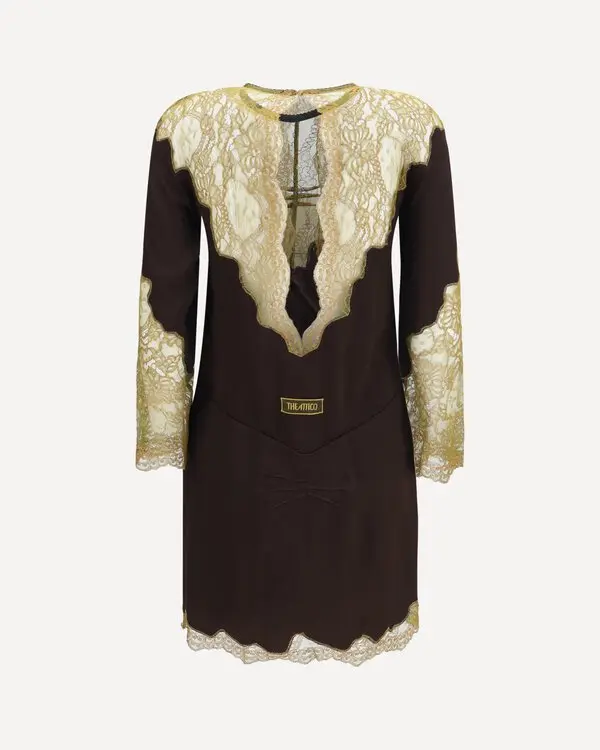 Attico Lace Mini Dress