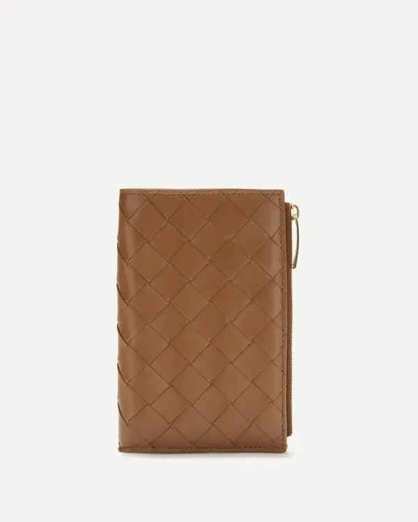 Bottega Veneta Lambskin Wallet - Brown