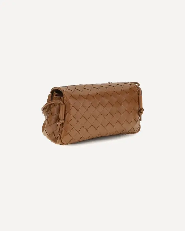 Bottega Veneta Intrecciato Shoulder Bag - Brown